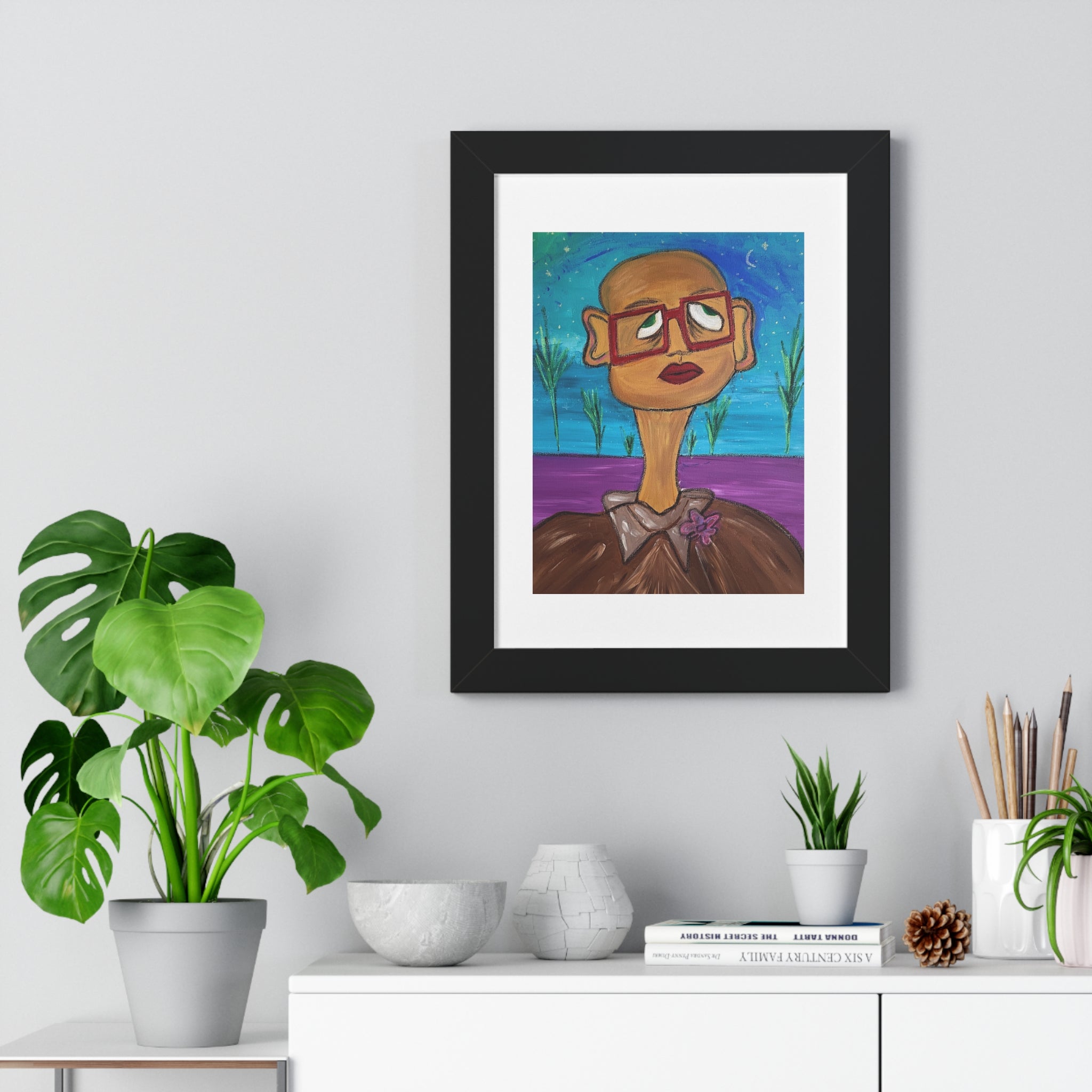 "Chemo" Framed Vertical Poster – Victoria Kelderman